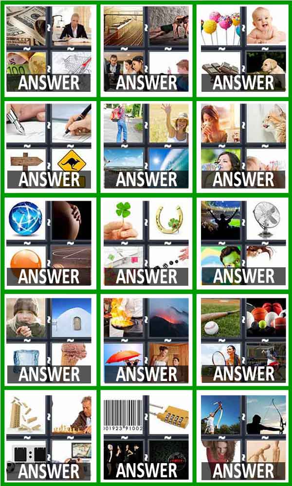 4 Pics 1 Word Answers Level 16 Through 30 4 Pics 1 Word Answers